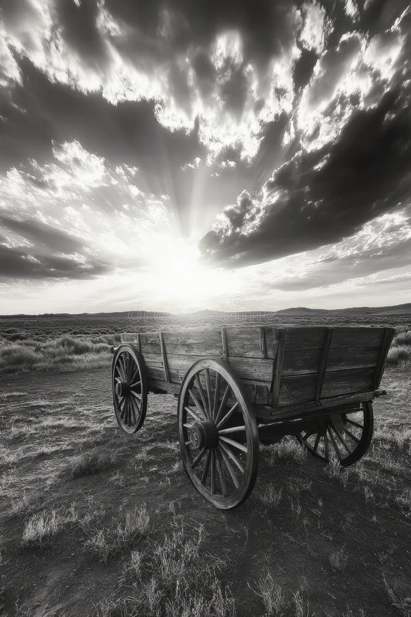 Old Wagon in Field stock photo. Image of agriculture - 373284518