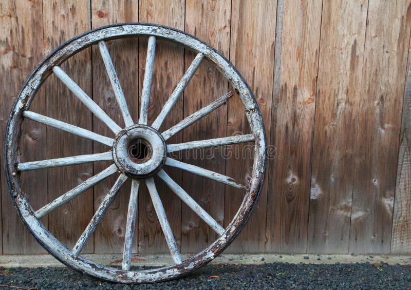 Old wagon wheel stock photo. Image of tire, wood, wall - 16929992