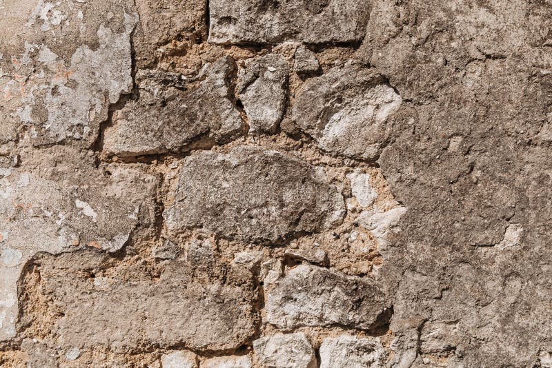 An Old Wall that is Collapsing Stock Image - Image of destruction ...