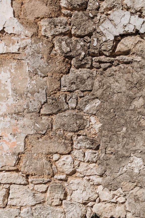 An Old Wall that is Collapsing Stock Photo - Image of damage ...