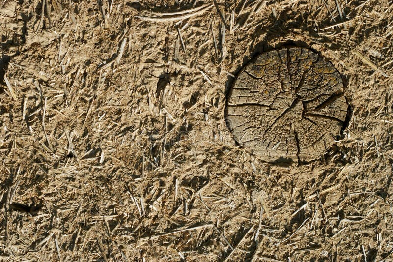 Old Wall of a Combination of Red Clay and Straw Stock Photo - Image of ...