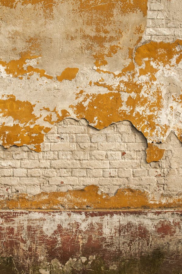 Old Wall with Crumbling Plaster Stock Photo - Image of crumbled, street ...