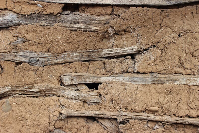 Mud house (Texture) stock photo. Image of lumber, brick - 23540760