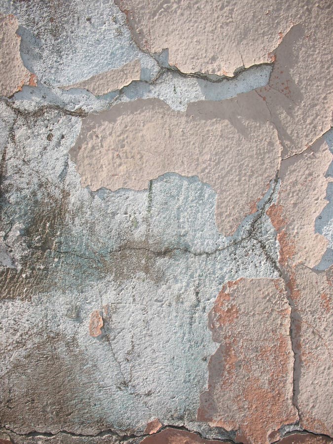 Old Wall with Loose Paint. Background Stock Image - Image of house ...