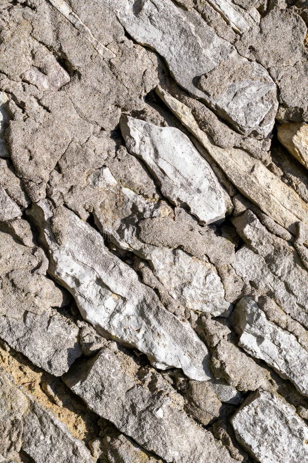 Old Wall Made of Limestone. Texture or Background Stock Photo - Image ...
