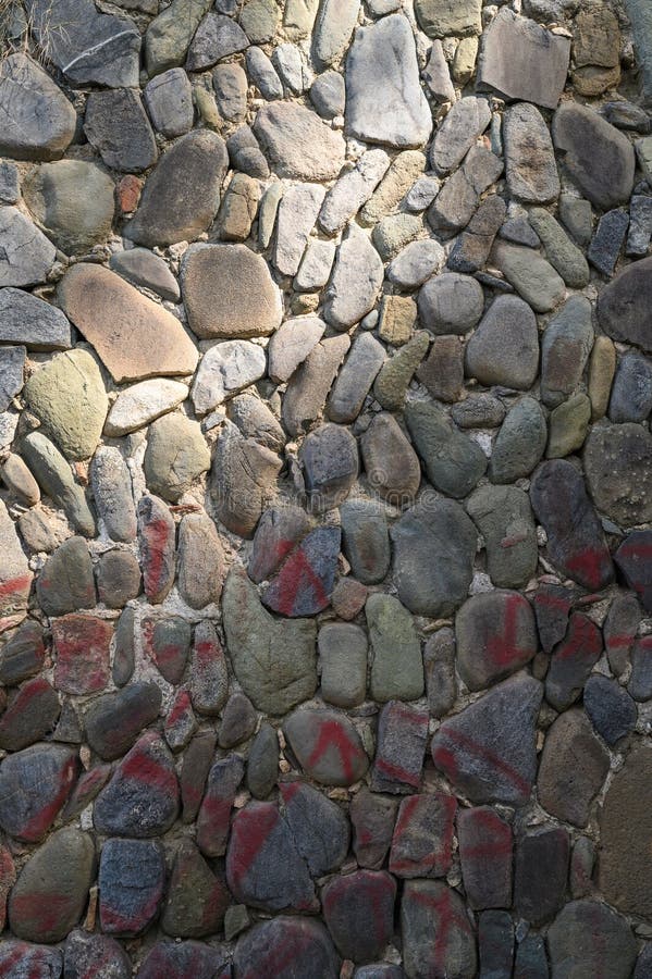 Old Wall Made of Real Stone in the Sun 3 Stock Photo - Image of brown ...