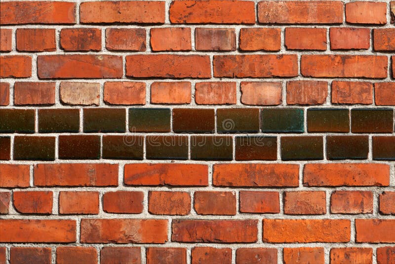 Red Ceramic Bricks at the Construction Site. Keramoblock. Hollow Brick ...