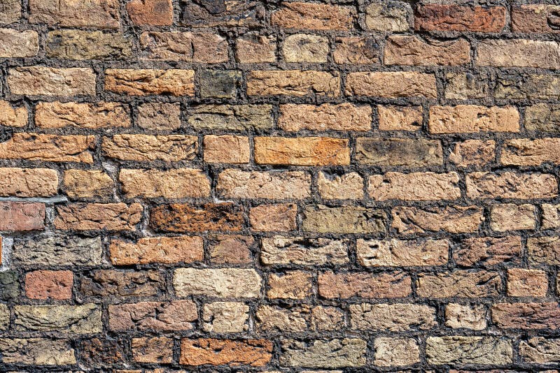 Old Wall Made of Red Clinker Bricks Stock Photo - Image of house, clean ...