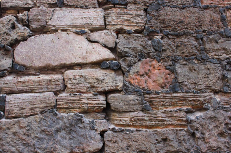 Old Wall Made of Rocks. Medieval Rocky Surface. Texture of an Old Rocks ...