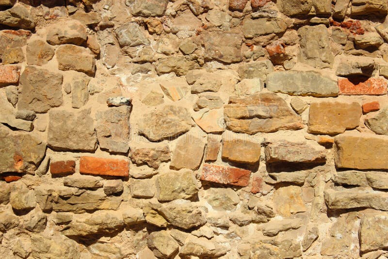 Old Wall Made of Rocks. Medieval Rocky Surface. Texture of an Old Rocks ...