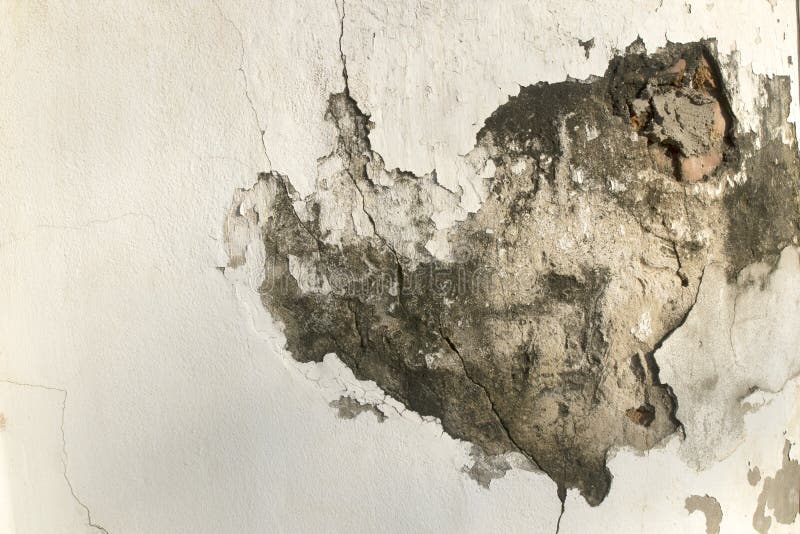 An Old Wall that is Naturally Decayed and Broken Stock Photo - Image of ...