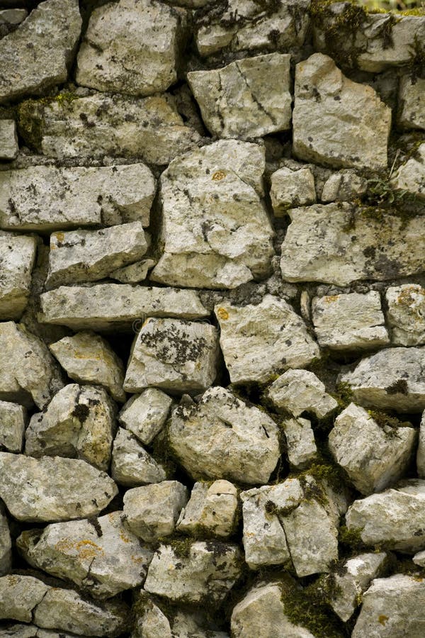 Rustic Rubble Stone Wall Construction Around a Swimming Pool Stock ...