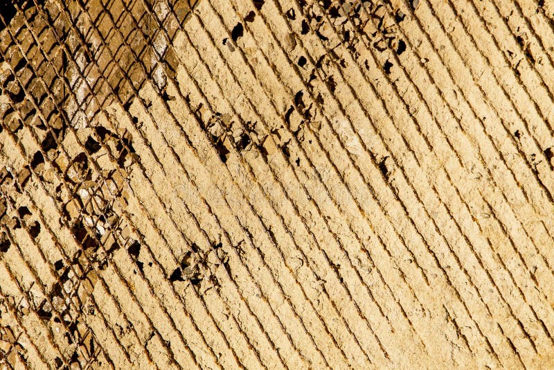 Old Wall Plaster and Mesh Metal Background Texture Stock Photo - Image ...