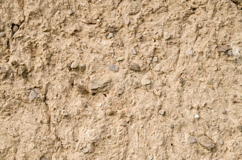 Old Wall Plastered with Mud Closeup Stock Photo - Image of rough ...
