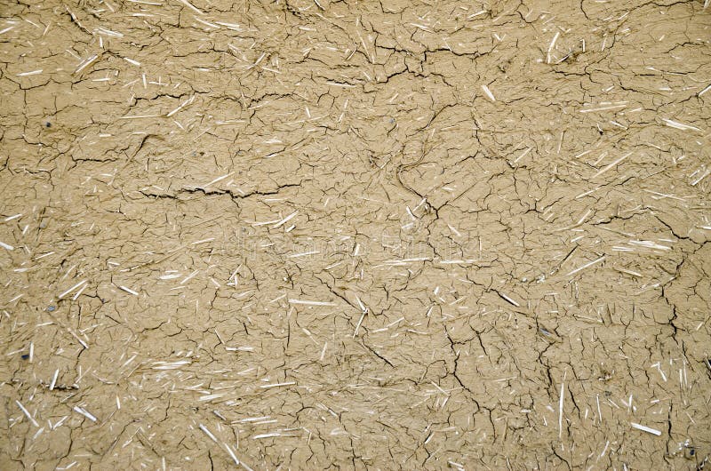Old Plaster of Mud and Straw Close Stock Image - Image of decorative ...