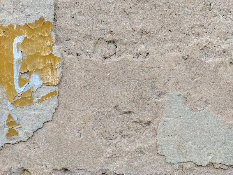 Old Wall with Rough Texture Pattern and Different Layers of Facade and ...