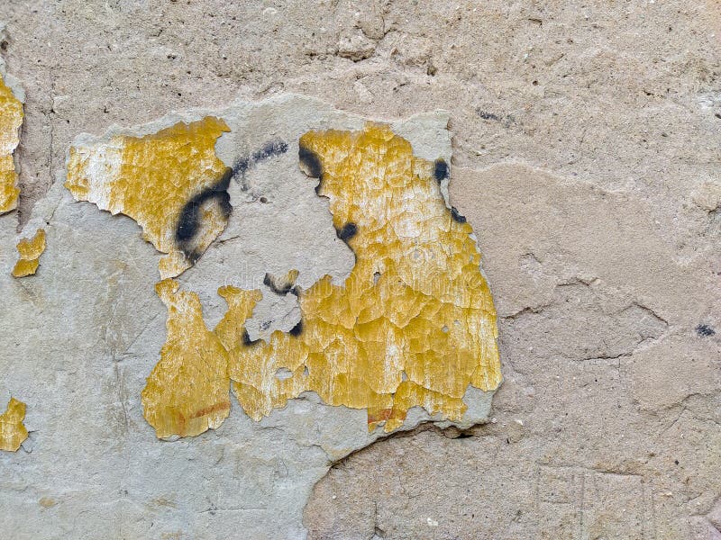 Old Wall with Rough Texture Pattern and Different Layers of Facade and ...