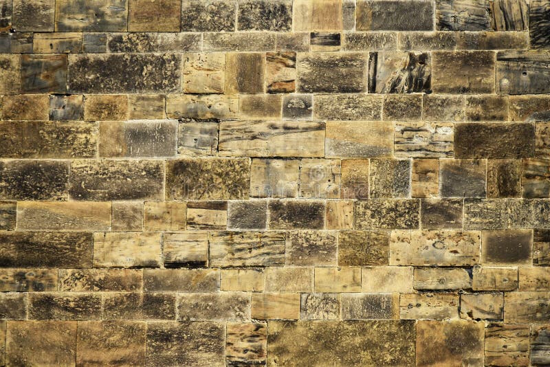 Old wall with stone blocks stock image. Image of construction - 94877615