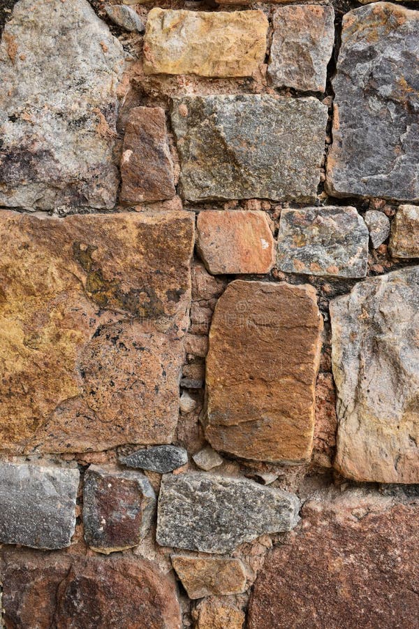 An Old Wall of Stone Bricks, Pattern, Wallpepar Stock Image - Image of ...