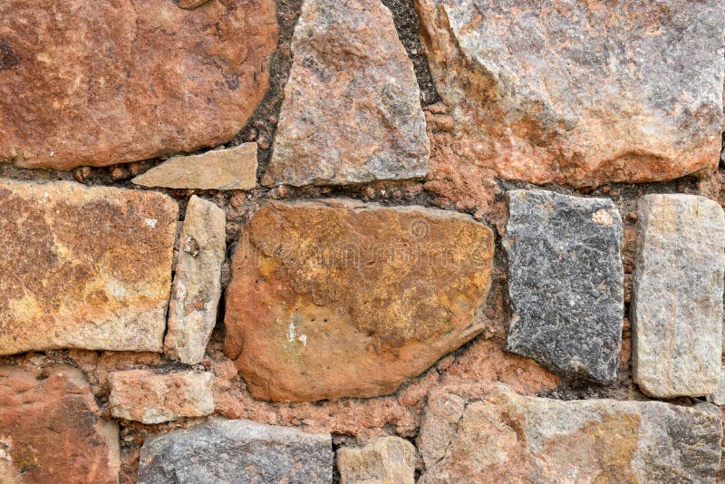An Old Wall of Stone Bricks, Pattern, Wallpepar Stock Photo - Image of ...