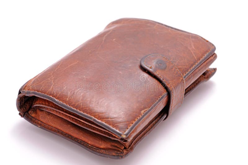 The old wallet stock image. Image of used, brown, danger - 12948327
