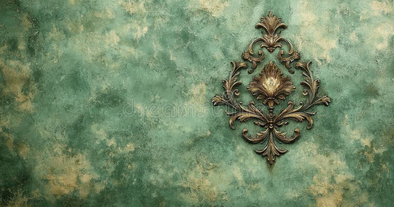 An Old Wallpaper Cling To the Wall, Providing Rich Texture and ...