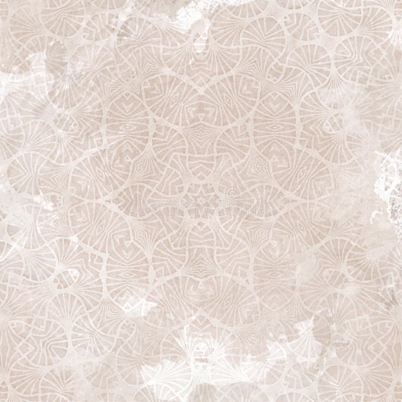 Old Wallpaper with a Geometric Pattern. Destroyed Surface. Stock ...