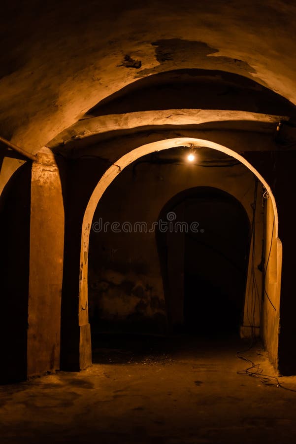 And Old Walls in Ancient Basement Stock Photo - Image of voyage, lviv ...