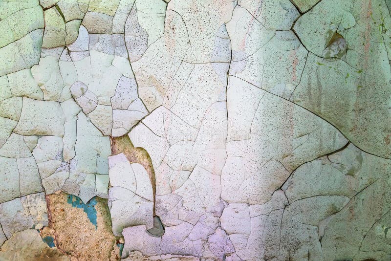 The Old Walls are Covered with Crumbling Paint Stock Image - Image of ...