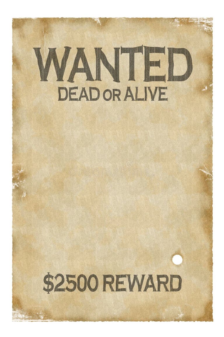 Old Wanted Poster Stock Illustrations – 2,930 Old Wanted Poster Stock ...