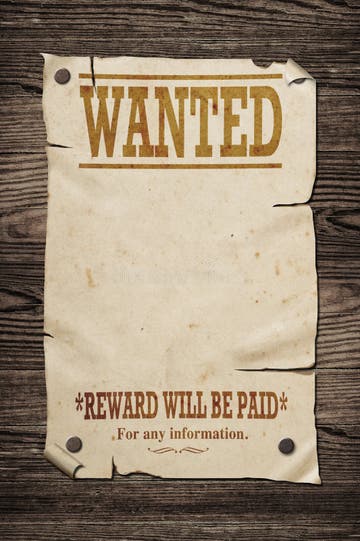 598 Old Western Wanted Poster Stock Photos - Free & Royalty-Free Stock ...