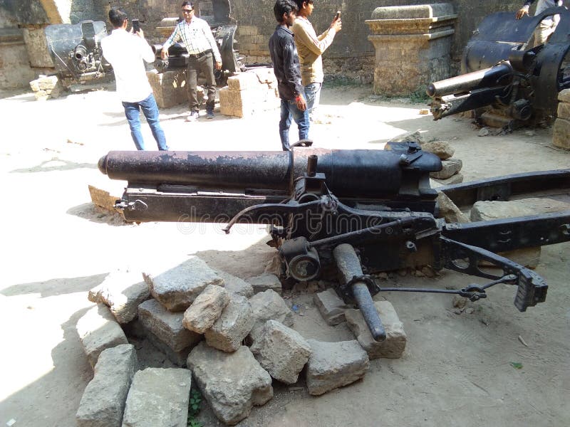 Old War Equipment with Stone in India Editorial Photography - Image of ...
