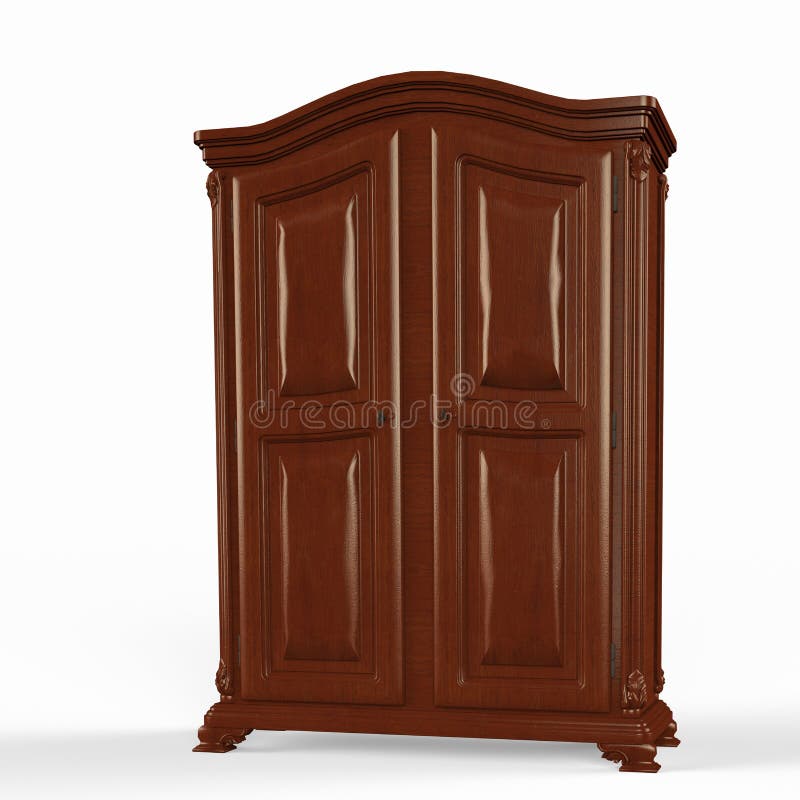 Antique Wardrobe Illustration Vintage Wardrobe Vector Art, Icons, And