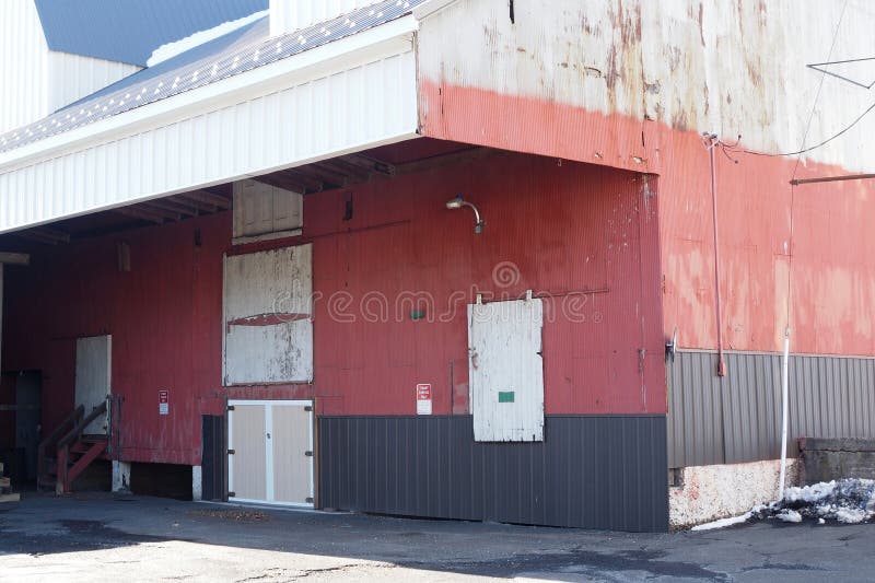 The Old Warehouse is in an Old Industrial Area. Editorial Stock Photo ...