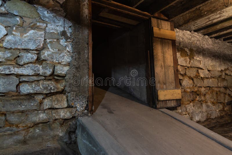 Old Warehouse Loading Chute Stock Image - Image of architecture ...