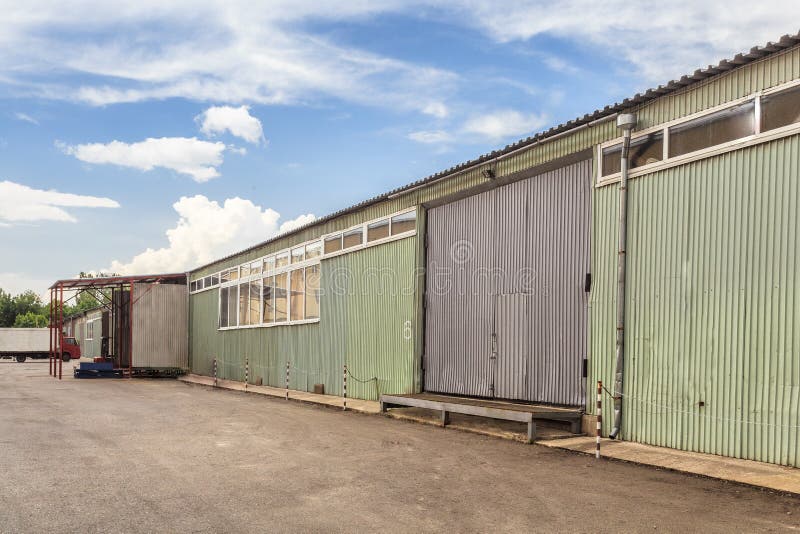 Old warehouse outdoor stock image. Image of industrial - 55260453