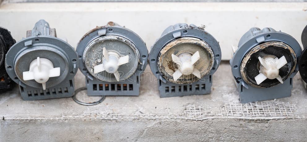 Old Washing Machine Water Pumps Stock Photo - Image of laundry, water ...