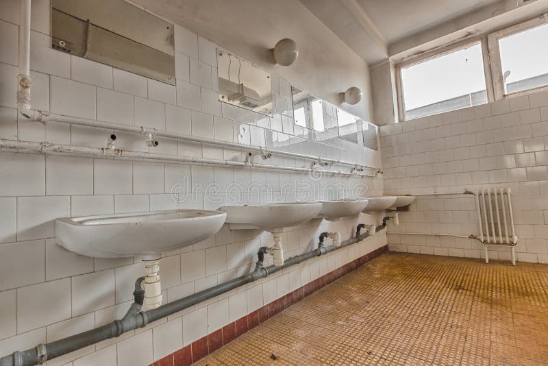 Old washroom stock image. Image of weathered, building - 32462717