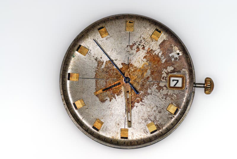 Old Watch stock image. Image of arrows, clock, broken - 6751027