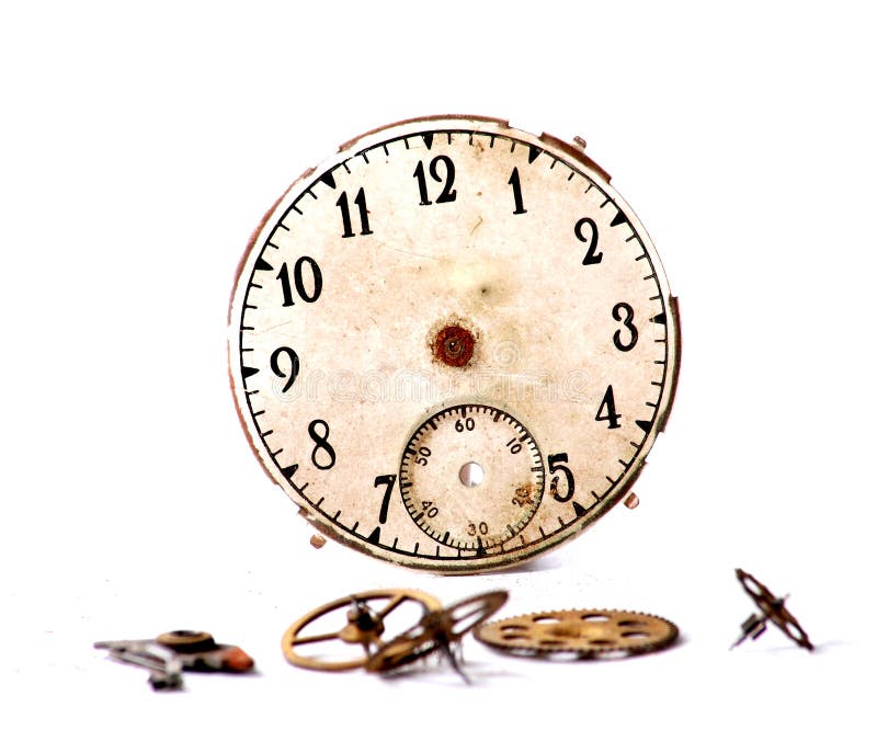 Mechanism of Pocket Watch with Grunge Texture Stock Photo - Image of ...