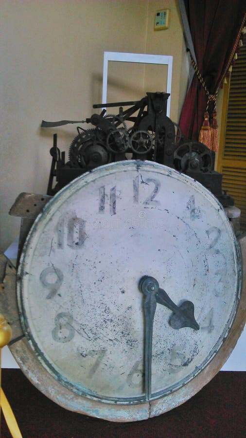 Old Clock in the Post Office Museum Stock Photo - Image of years ...
