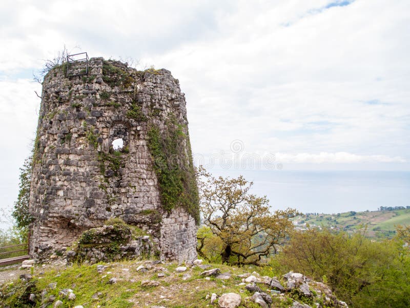 Old Watch Tower in the Mountains Stock Image - Image of antique ...