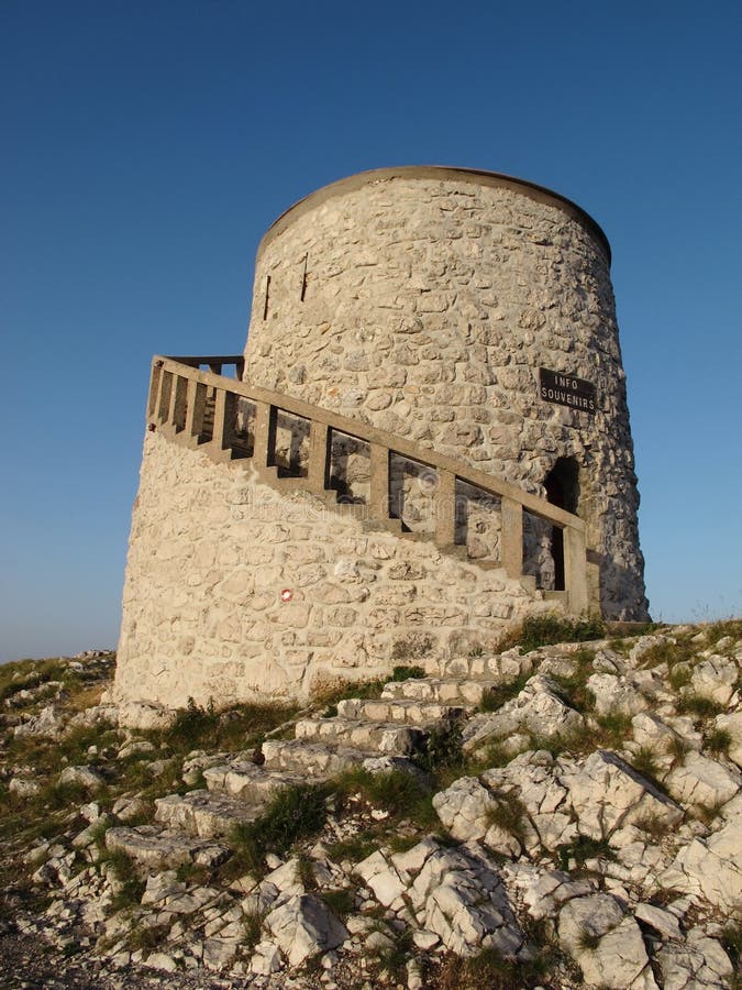 Old Watchtower on the Vojak Stock Image - Image of drawings, scenery ...
