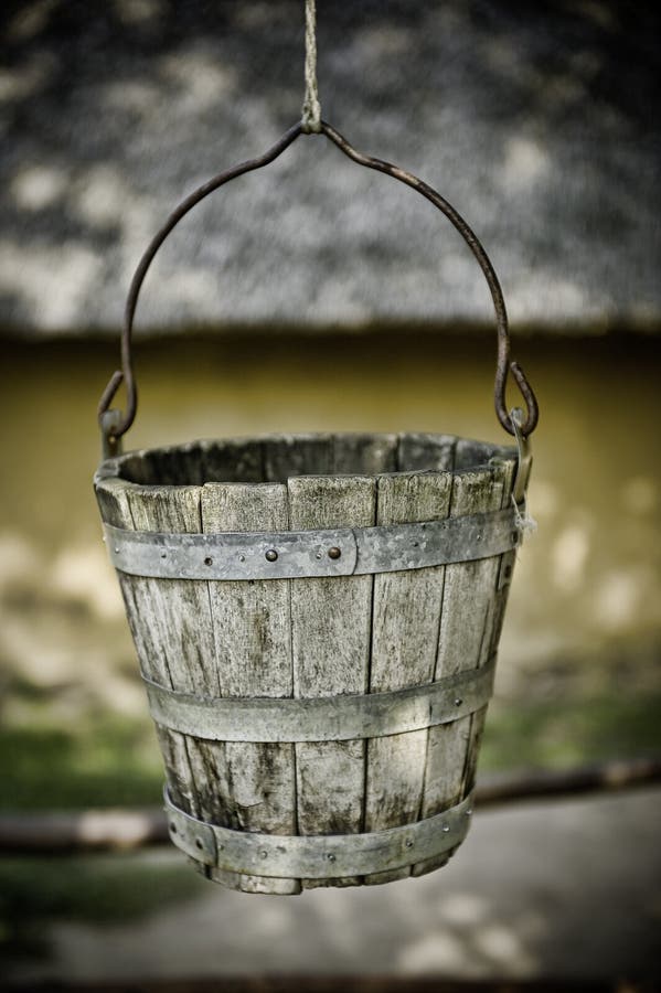 Old water bucket stock photo. Image of metal, ancient - 68846790