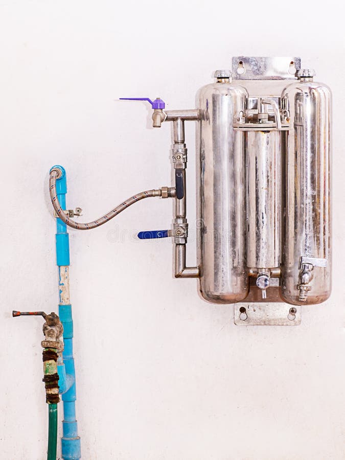 Old water filter stock image. Image of tank, piping, objects - 35398129