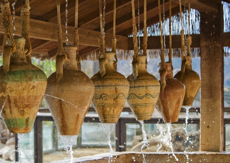 Old Water Fountain stock photo. Image of jugs, fountain - 12714280