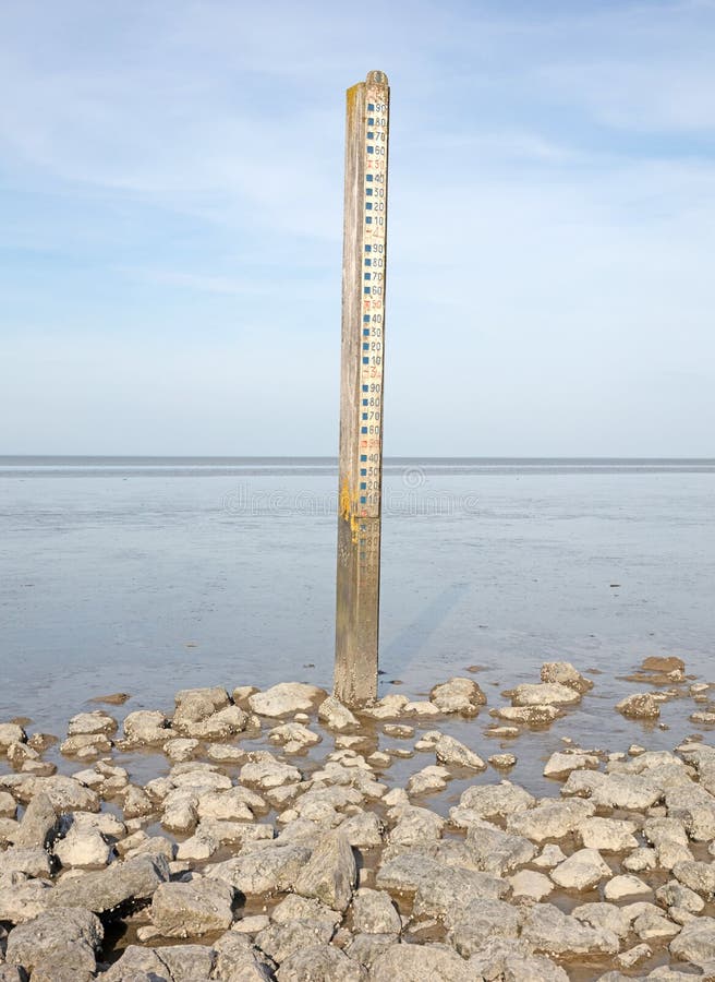 Old Water Level Gauge in the Netherlands Stock Photo - Image of ...