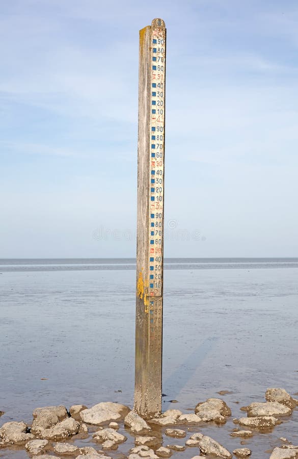 Old Water Level Gauge in the Netherlands Stock Photo - Image of ...