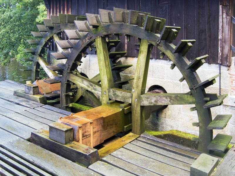 Old water mill stock image. Image of outdoors, river - 12470561