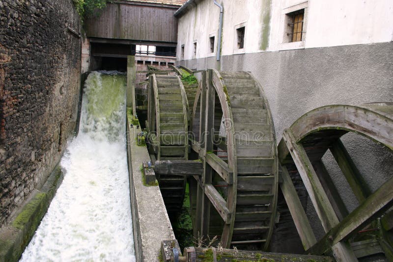 Old Water Mill in Maastricht Stock Photo - Image of stream, plants ...